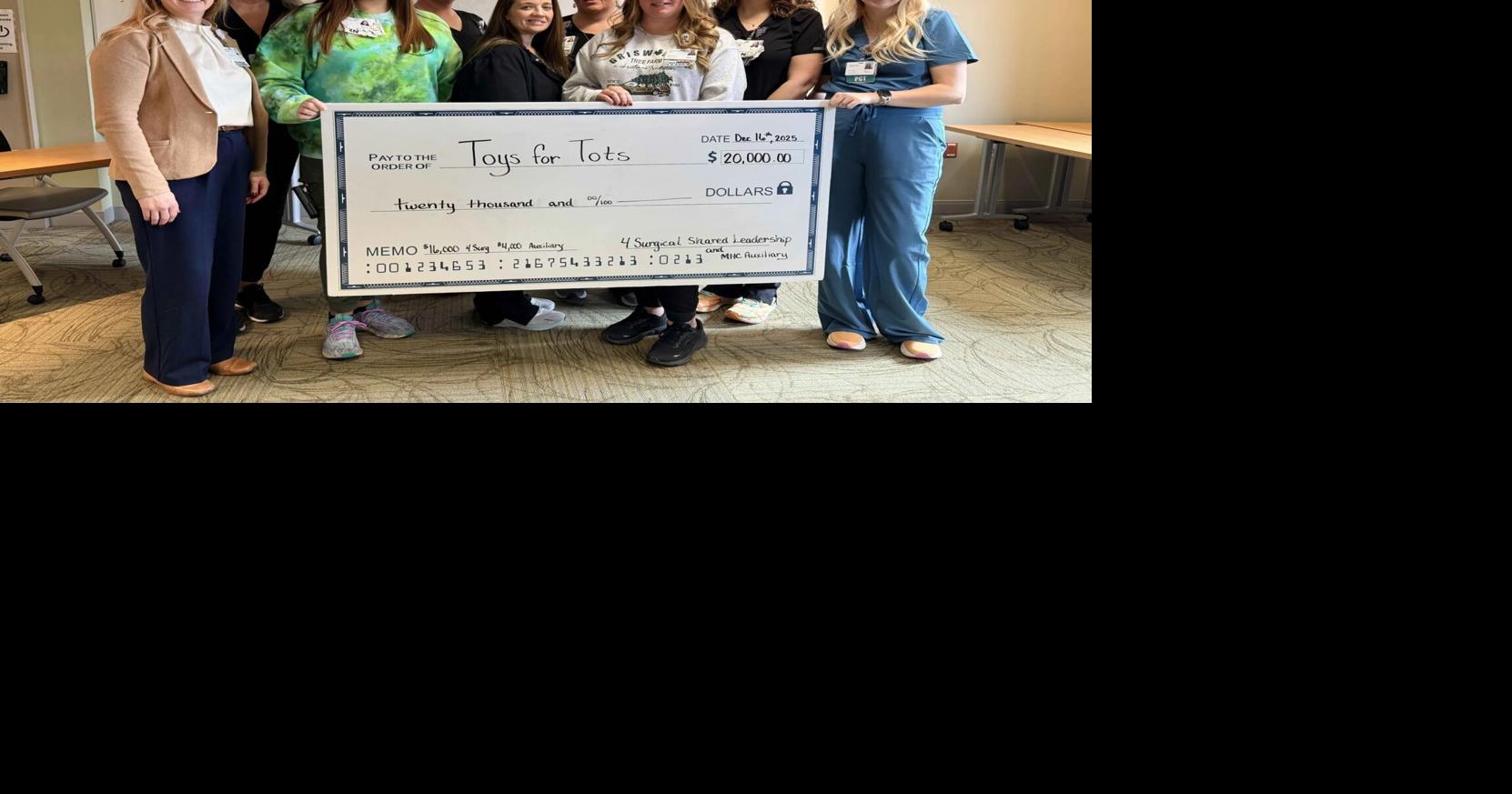 SIH Memorial Hospital gifts $20K to Toys for Tots | Illinois | wsiltv.com