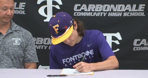 CCHS Star Pitcher Ethan Chance signs NLI with Fontbonne University ...