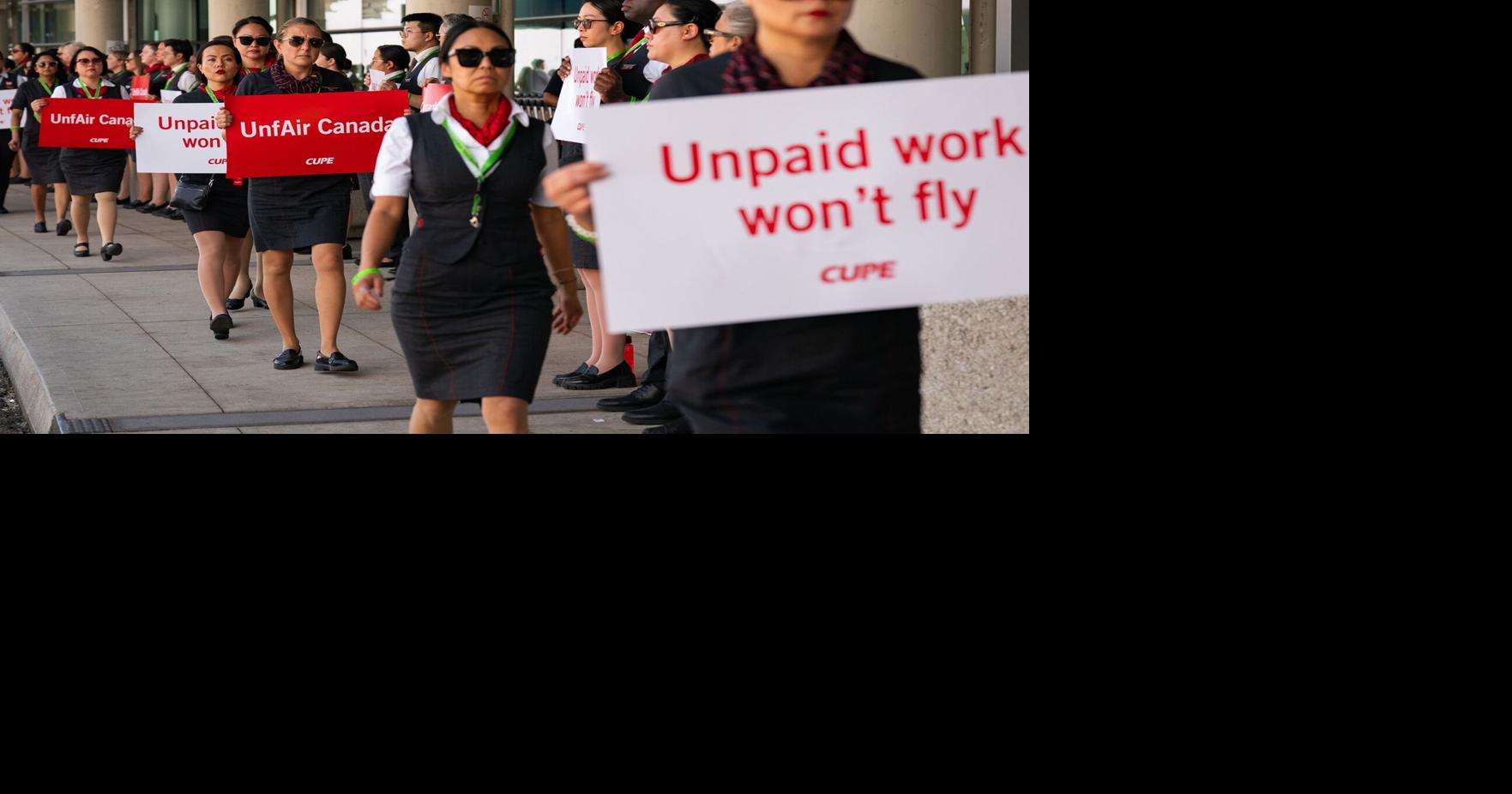 Air Canada plans to lock out its flight attendants and cancel all flights starting this weekend ...