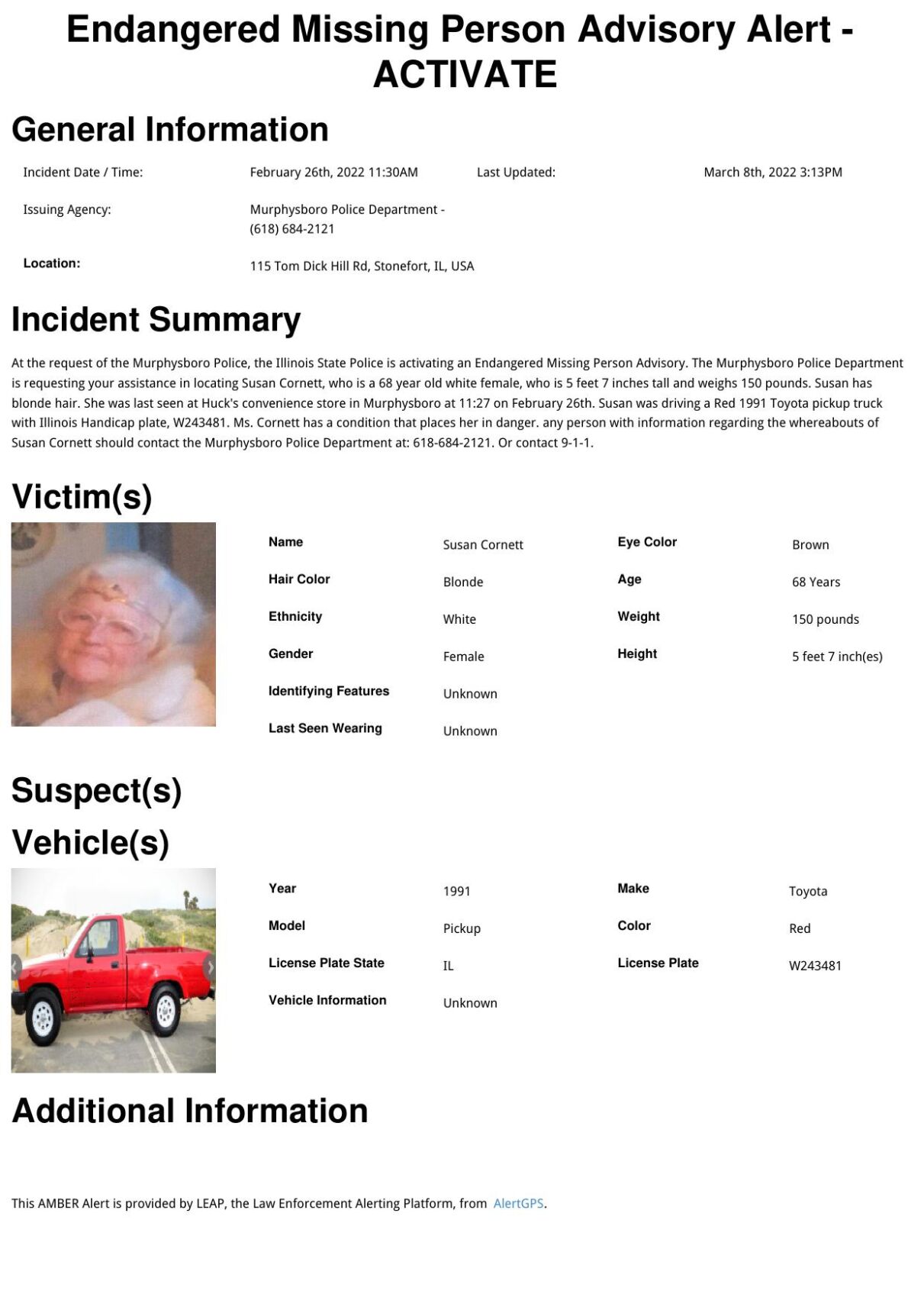 Murphysboro police found missing, endangered woman | News | wsiltv.com