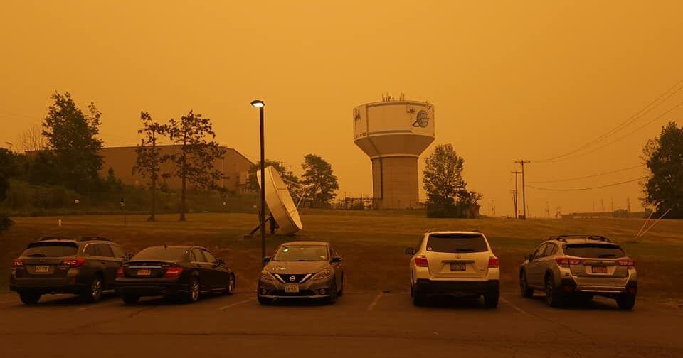 Photo goes viral showing orange haze blocking out sun in NY due to ...