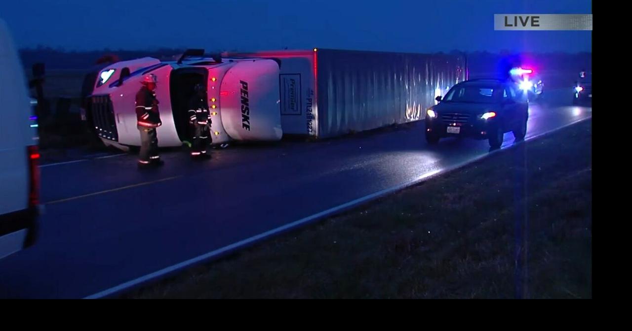 Route 154 down to one lane west of Pinckneyville due to semi rollover ...
