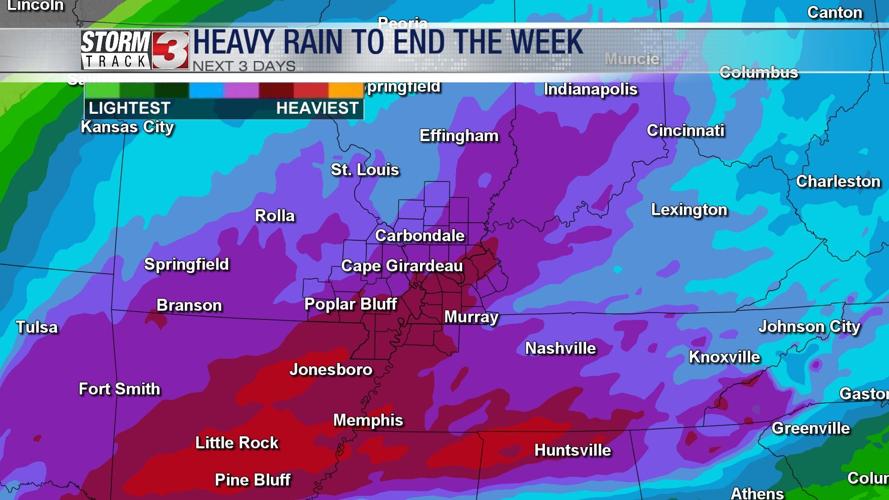 Strong storms this evening, followed by heavy rain Thursday into Friday ...