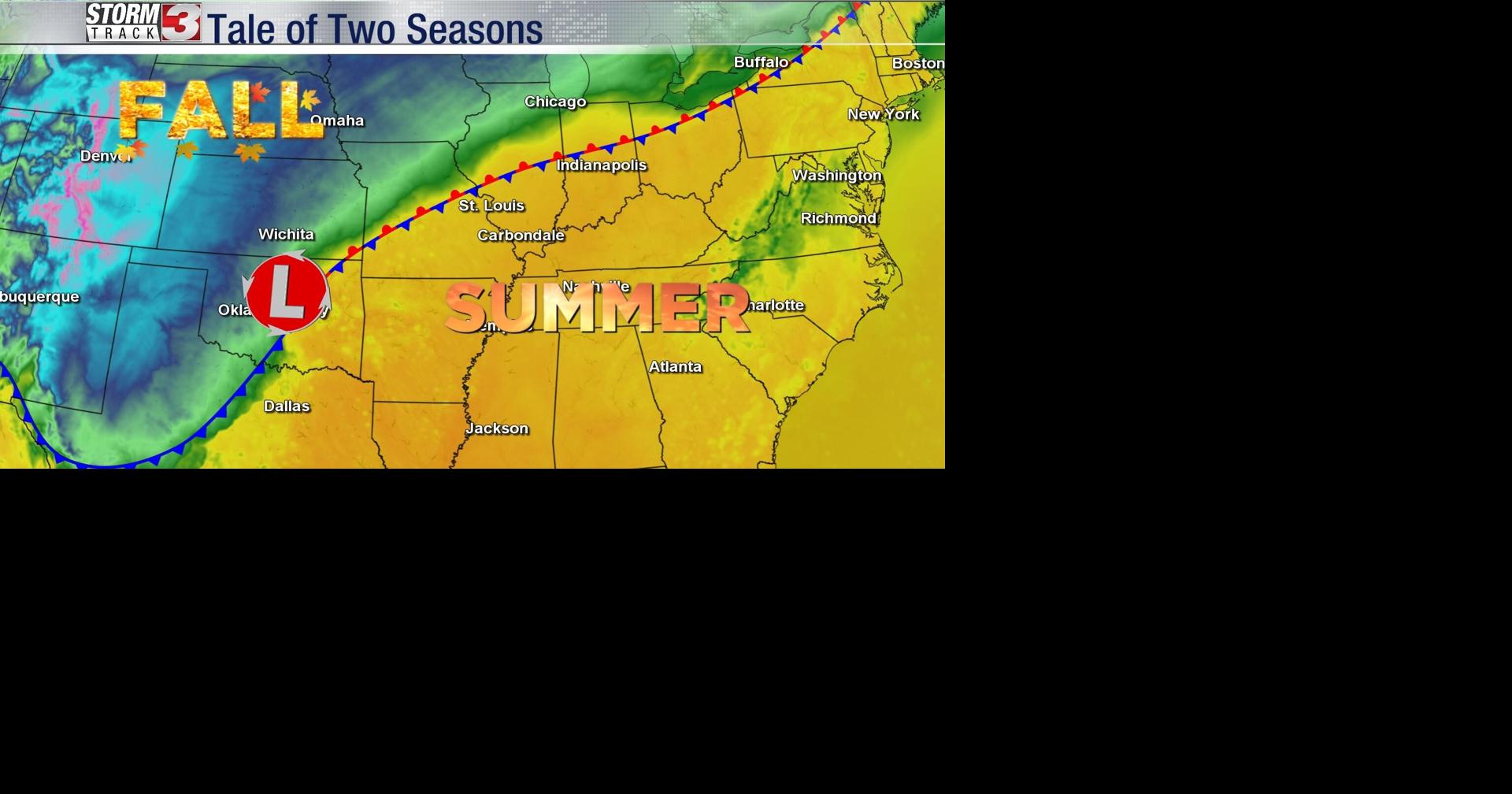 Stalled front remains the divide between summer & fall | Weather Now ...