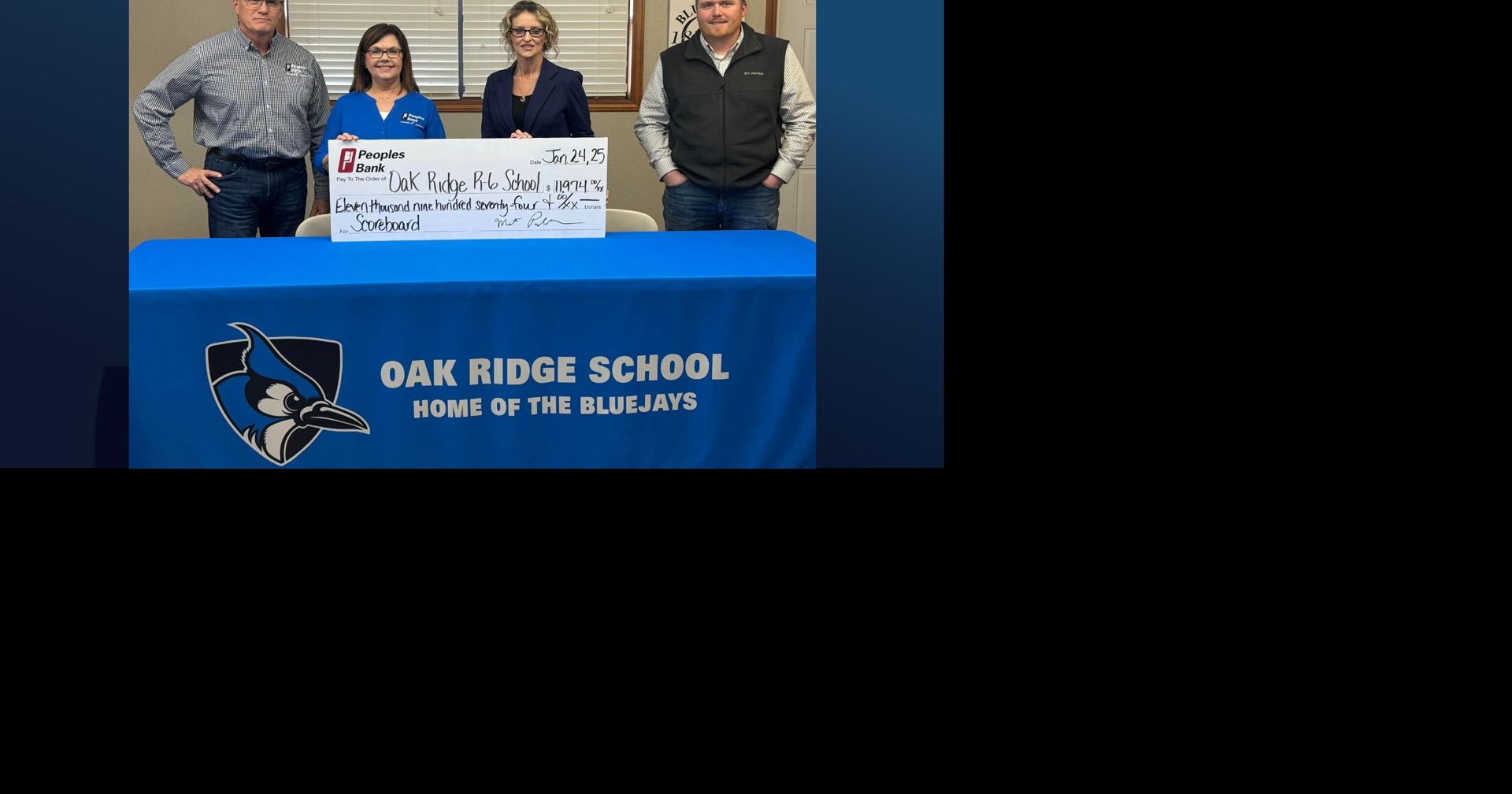 Oak Ridge School gets large donation for new scoreboards | Education ...