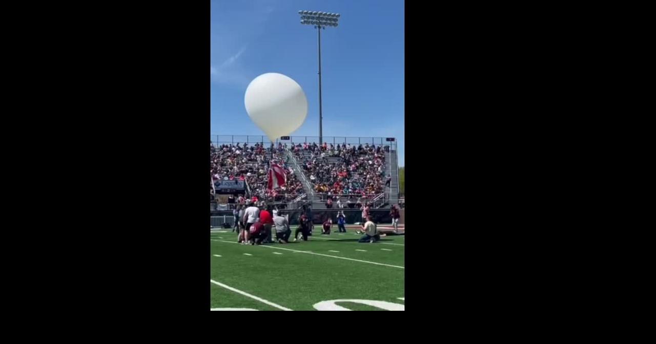 Weather balloon launched at SIU ahead of total solar eclipse #shorts ...