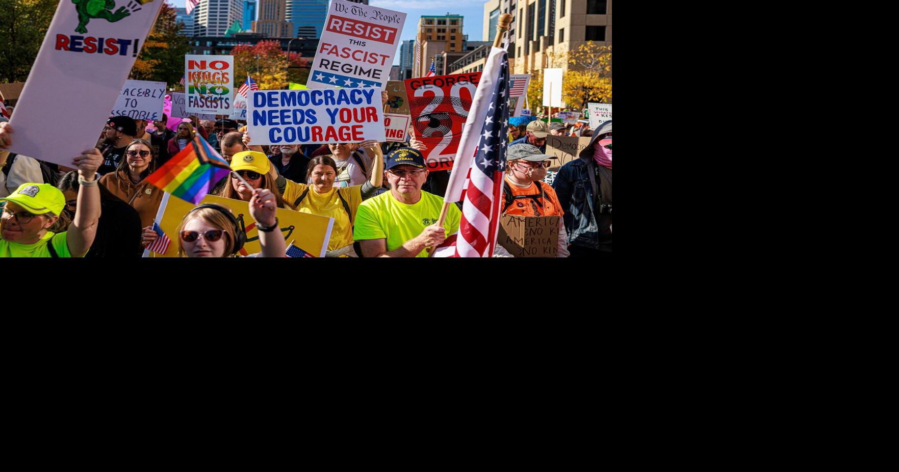 Millions rally against Trump at ‘No Kings’ protests across the US. Here ...