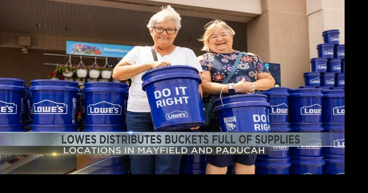 Lowes gives free buckets with supplies to help with flood cleanup ...