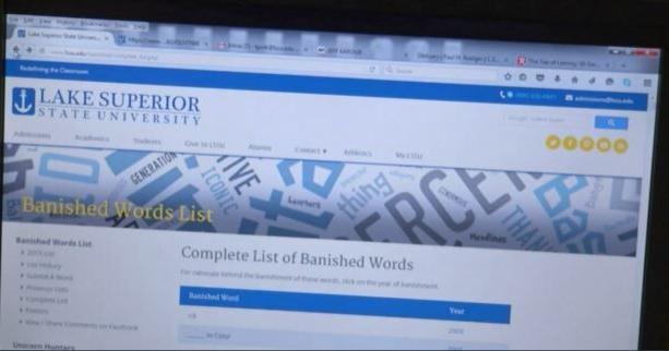 Annual list of 'banished words' released | News | wsiltv.com