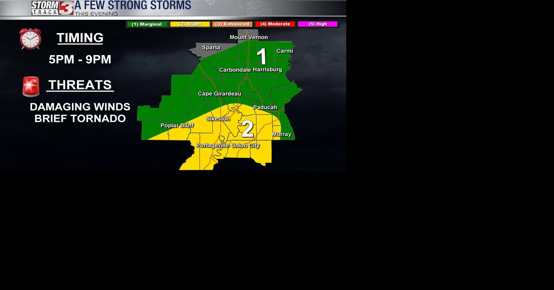 Rain & a few strong storms possible today | News | wsiltv.com