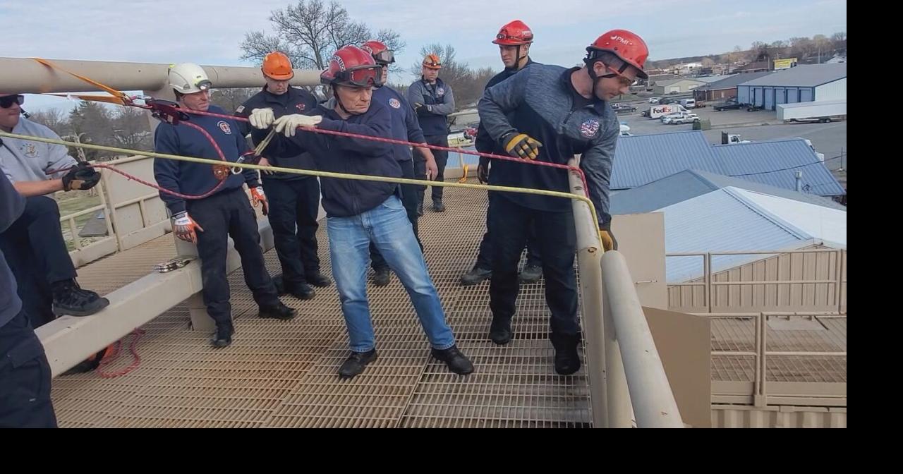Firefighters from across southern Illinois use new equipment in rope ...