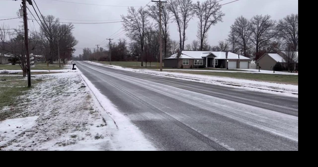 Snowy roads in Carterville, Illinois | Video | wsiltv.com