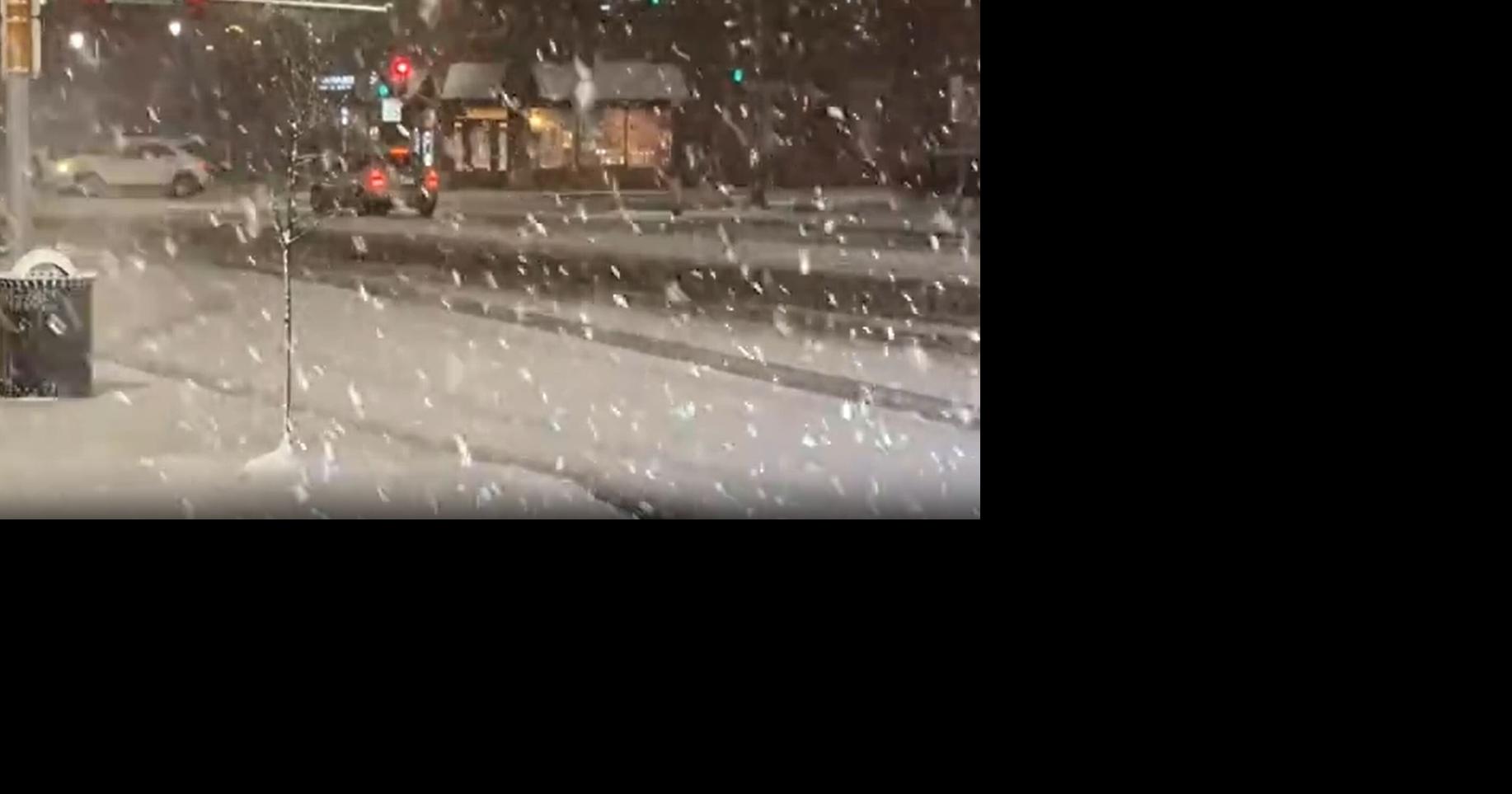 RAW VIDEO: Snow accumulates in Wichita, Kansas | Video | wsiltv.com