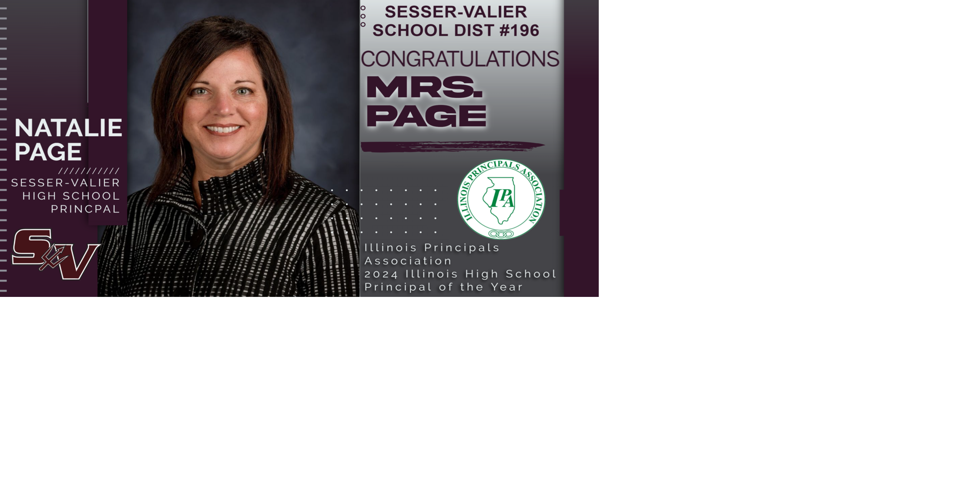 Sesser-Valier High's Natalie Page wins Principal of the Year | News ...