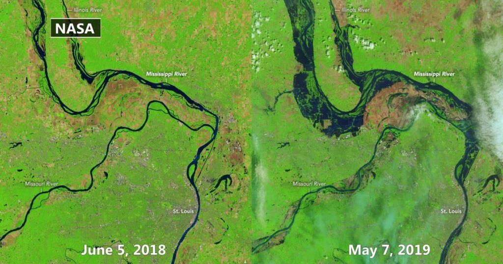 NASA satellite shows flooding from space | News | wsiltv.com
