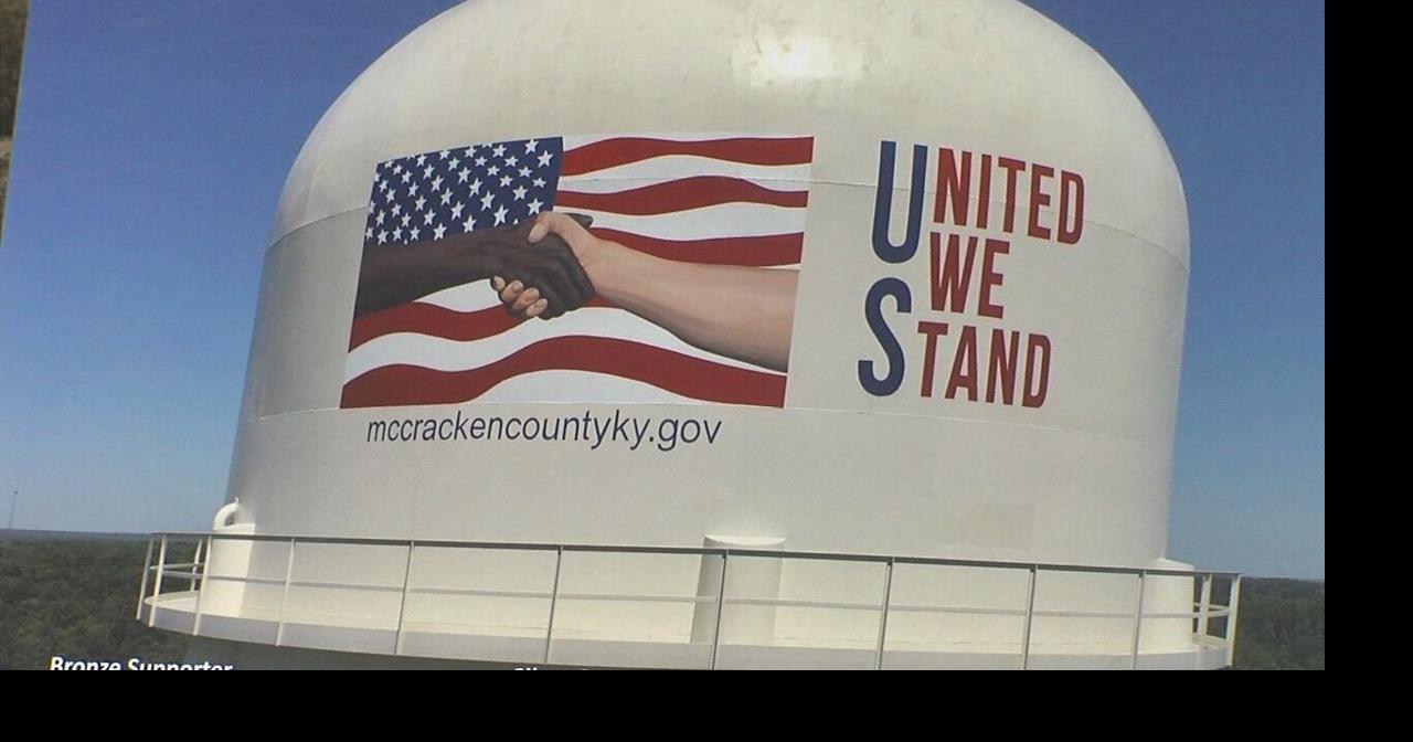 Paducah celebrates new water tower mural, “United We Stand” | News ...