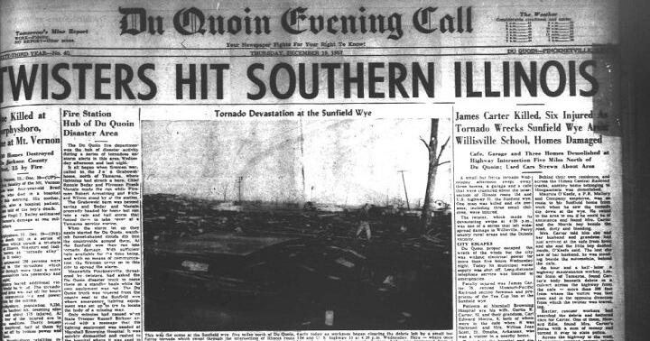 Digging Deeper: December 18, 1957 tornado outbreak | News | wsiltv.com