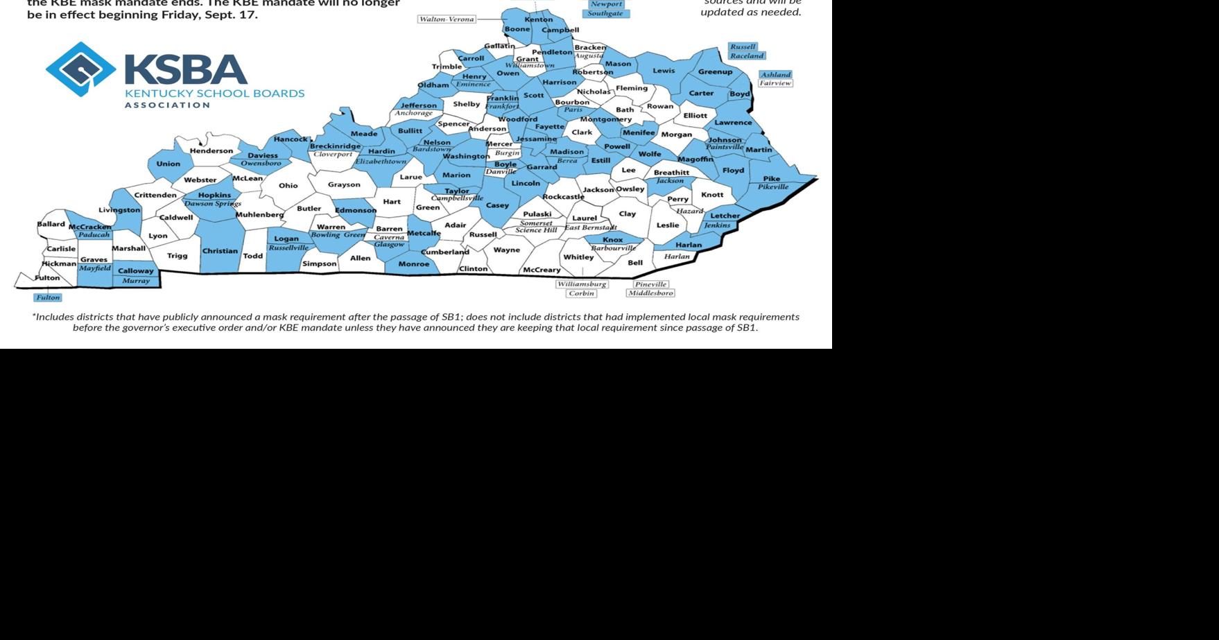 53% of Kentucky school districts keeping mask requirement | Coronavirus ...