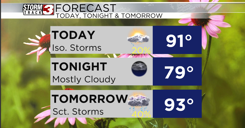 Tracking heat and storm chances | Weather | wsiltv.com