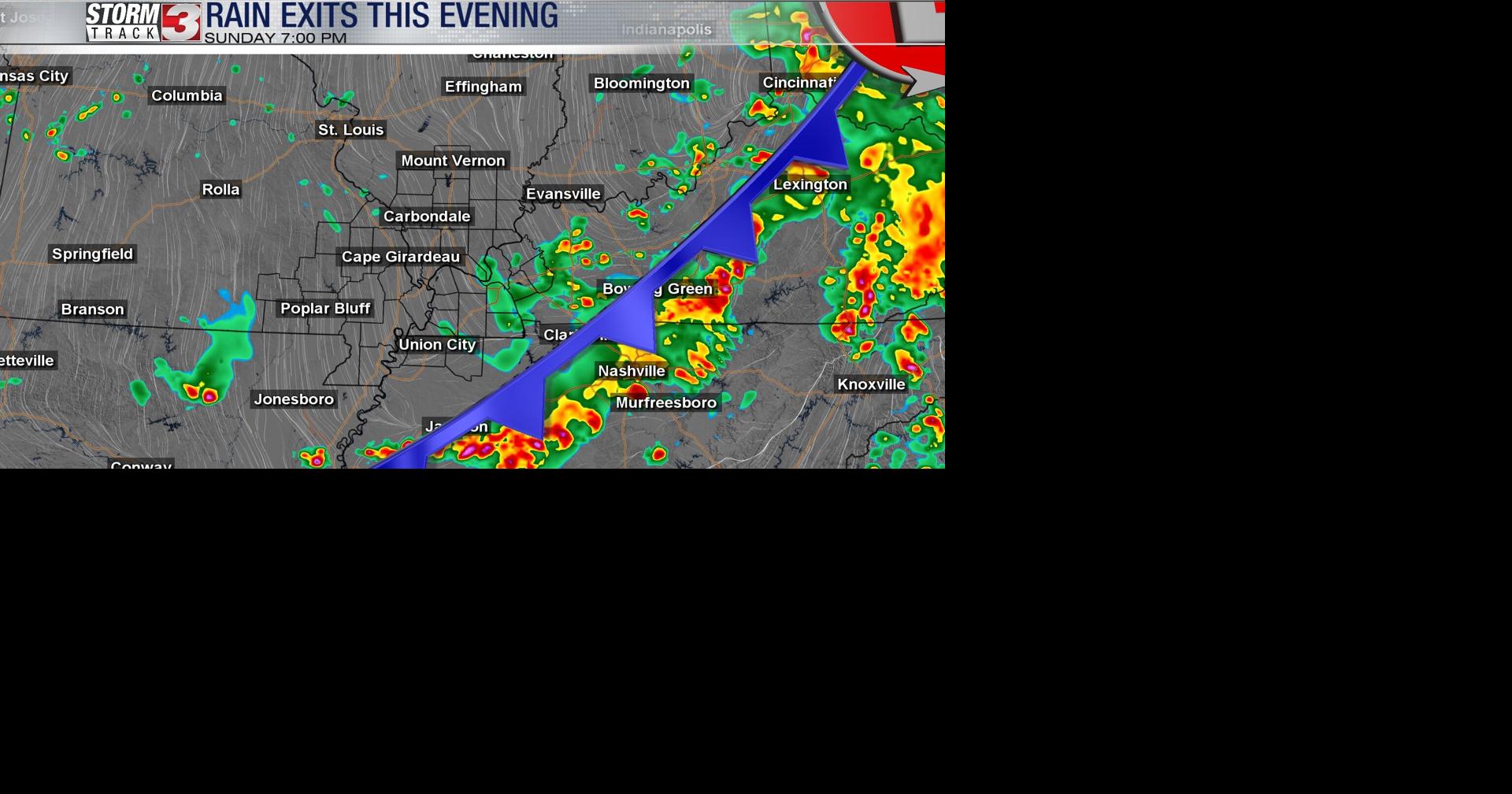 Rain exits this evening, much cooler to start the week | News | wsiltv.com