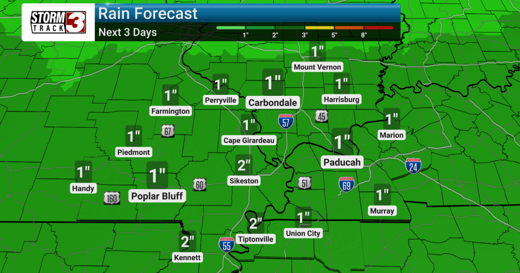 Wet Pattern Continues | Forecast | wsiltv.com