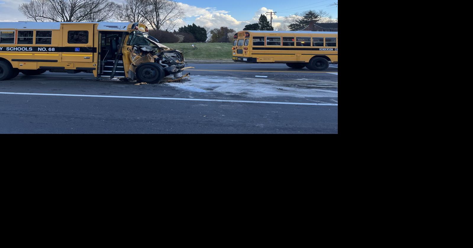 Nine people taken to hospital after two school buses crash in Western ...