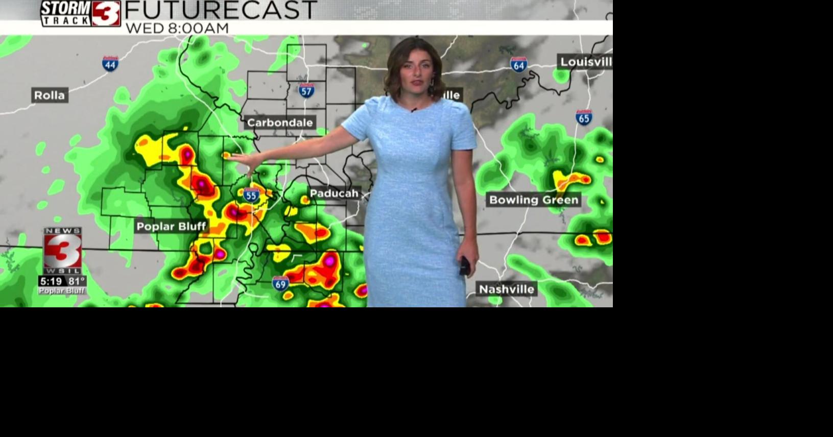 Warm temps continue, storm threat continues through Wednesday | Video ...