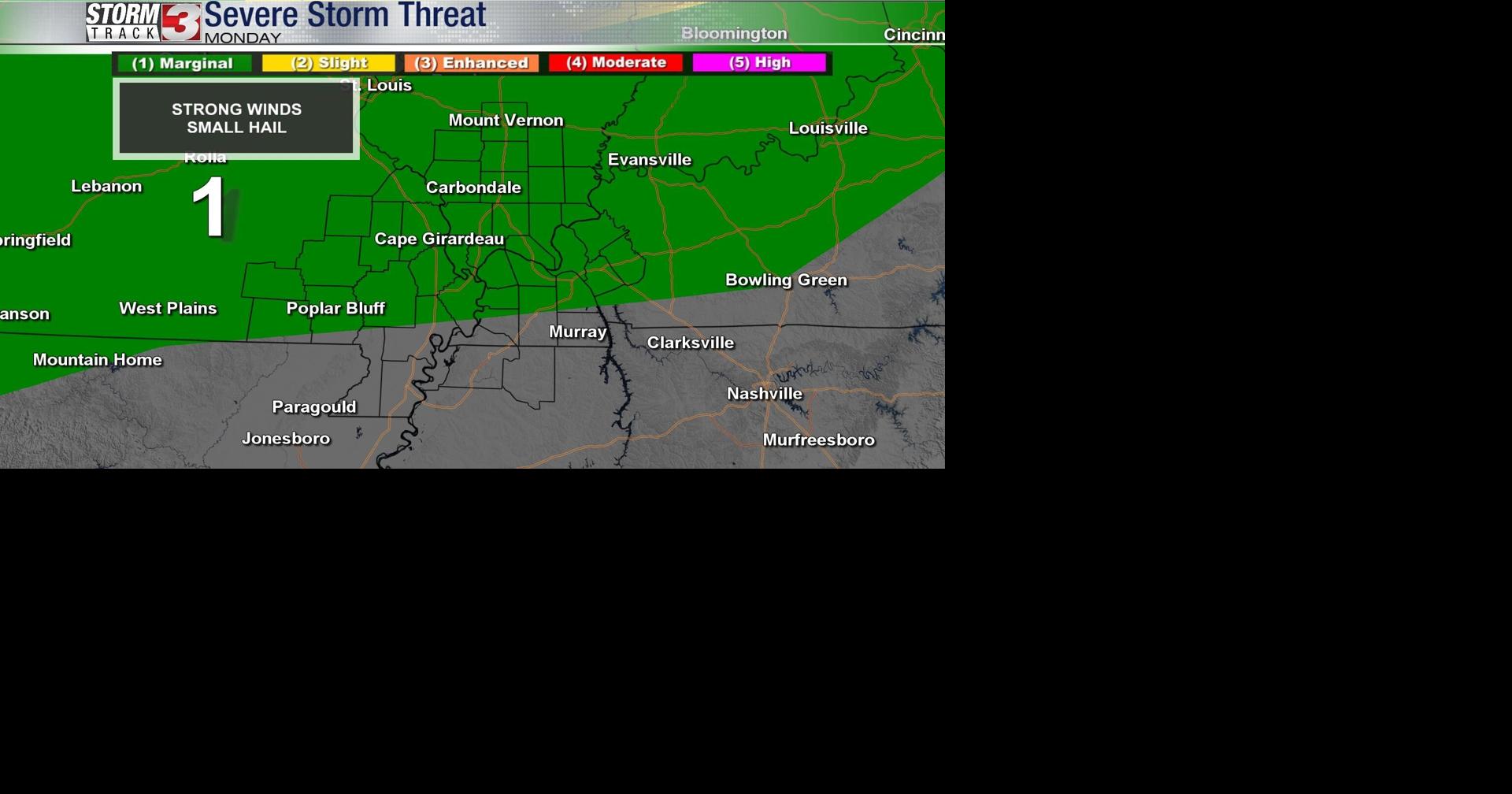 More storms Monday, then cooler air arrives by midweek | News | wsiltv.com