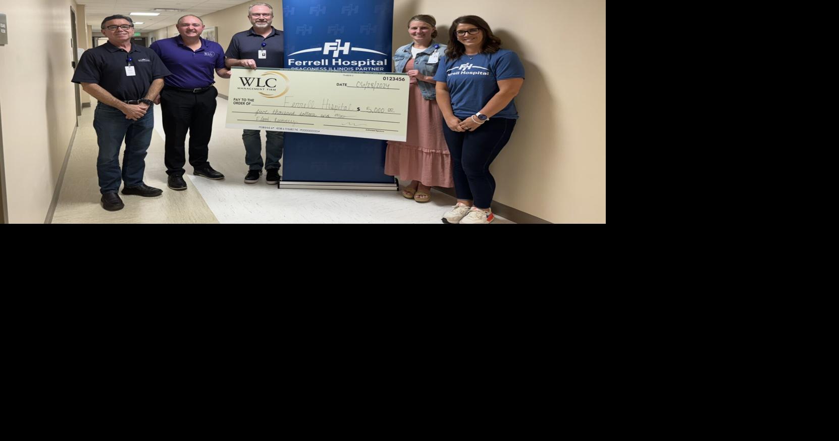 Ferrell Hospital Receives $5000 Donation for Flood Recovery Efforts | Illinois | wsiltv.com