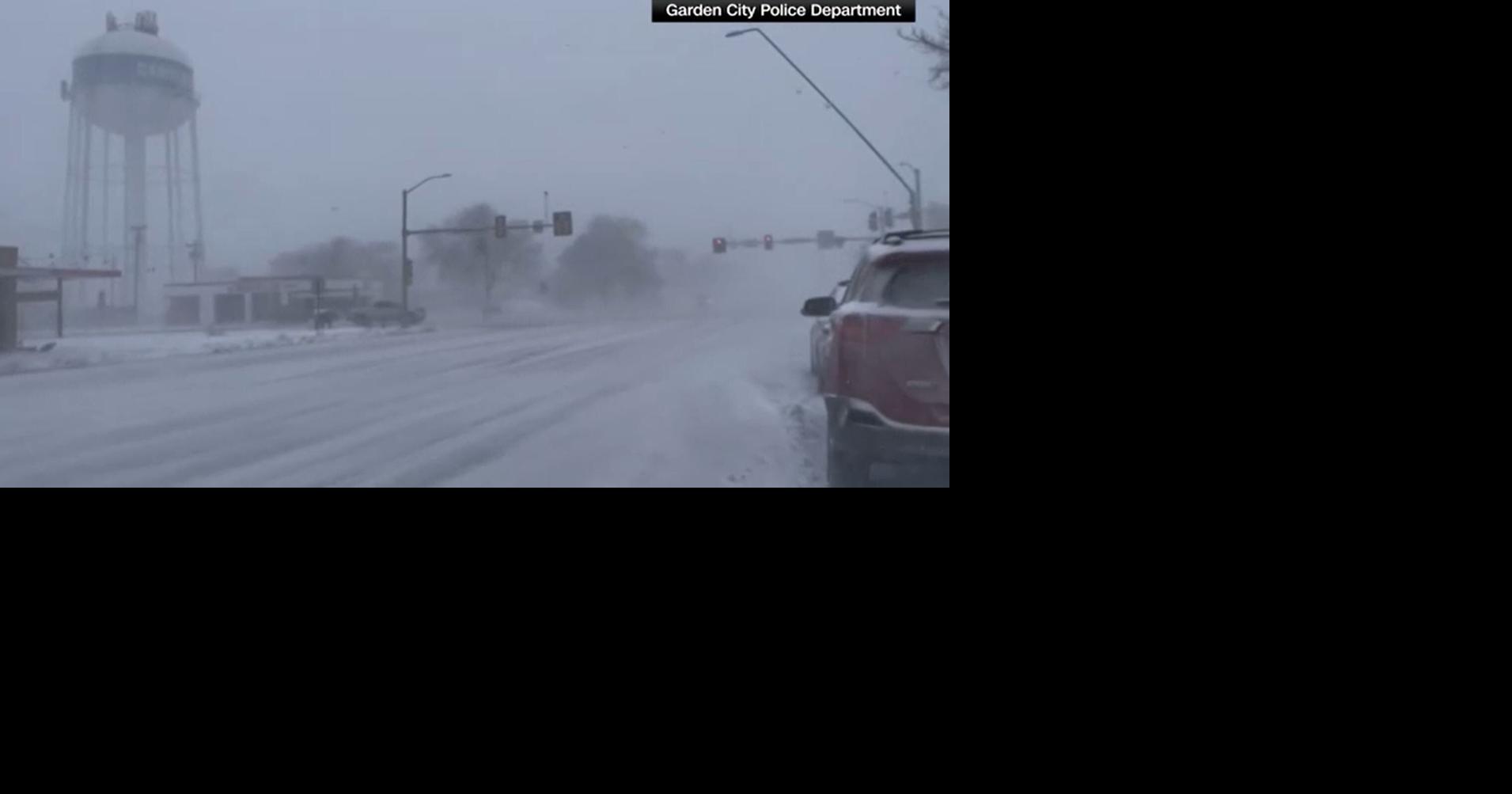 Harsh blizzard conditions across Kansas after snow storm | Video ...