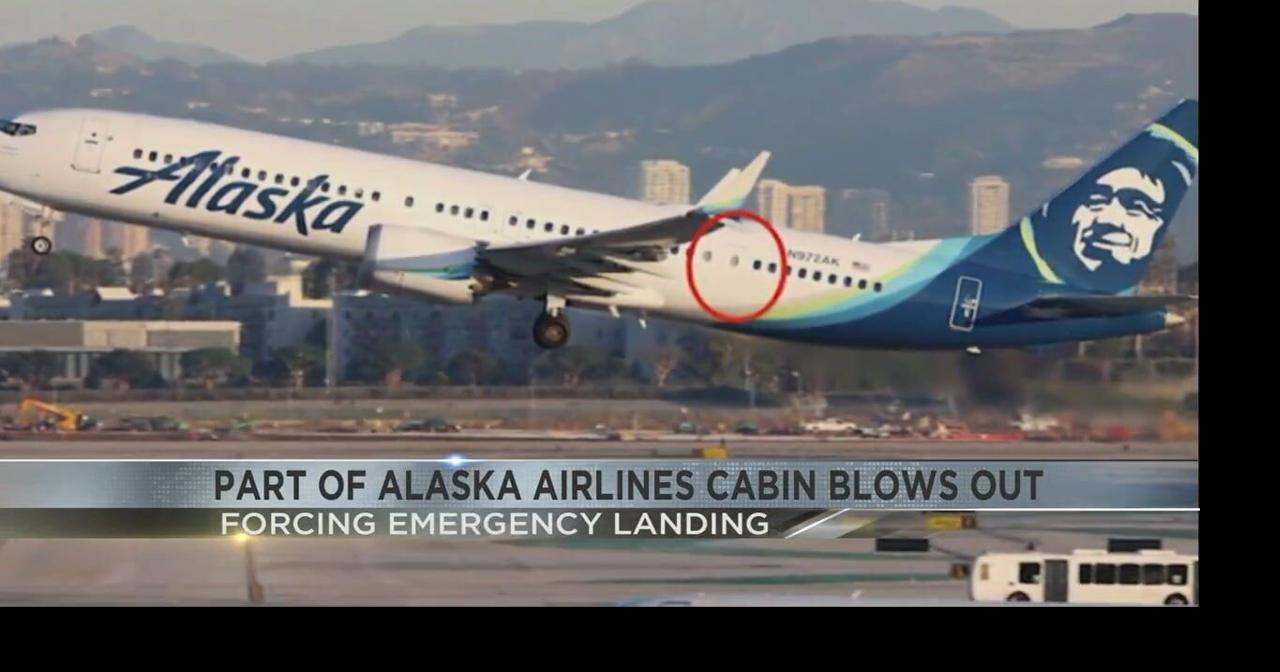 Passengers of Alaska Airlines flight react to cabin blow out | Video ...