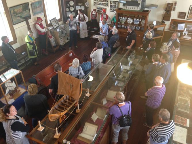 Norwegian Tourists visit the Norsk Museum in Norway, Illinois | Local ...