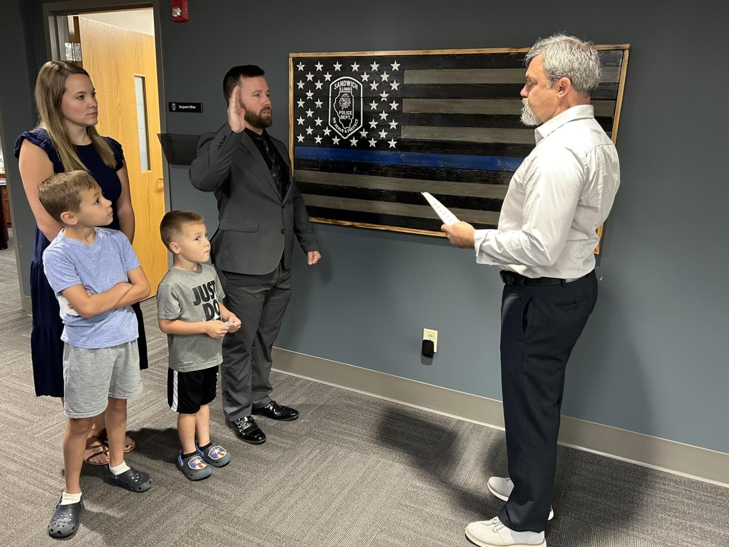 Santoyo sworn in as newest Sandwich police officer | Local News ...