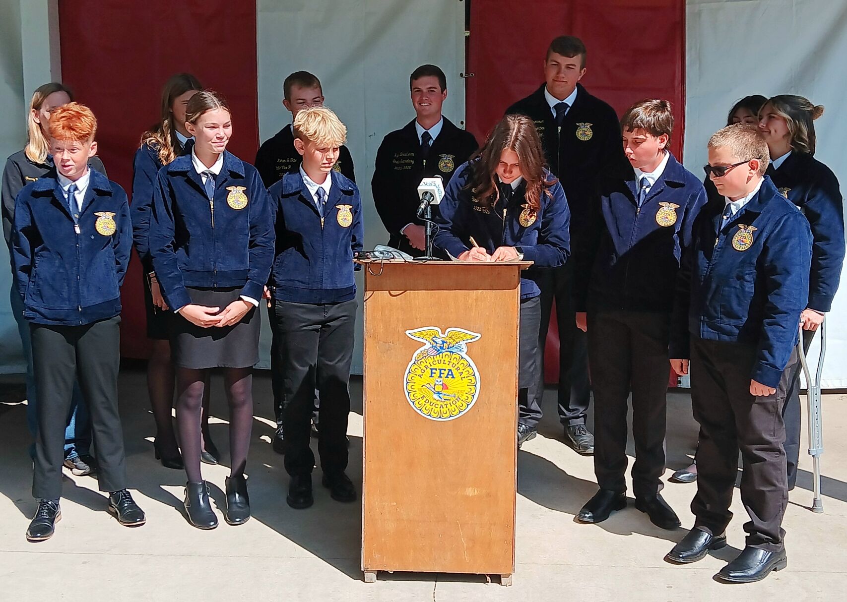 Hinckley-Big Rock Middle School FFA signs official charter at Sandwich ...