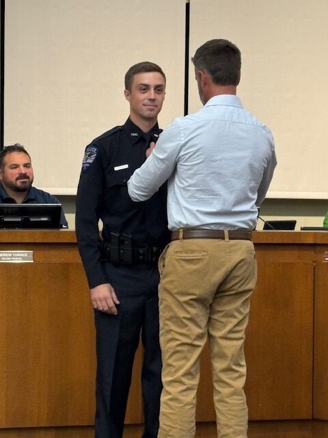 Oswego police adds new officer Brian Holstead after being sworn in at ...