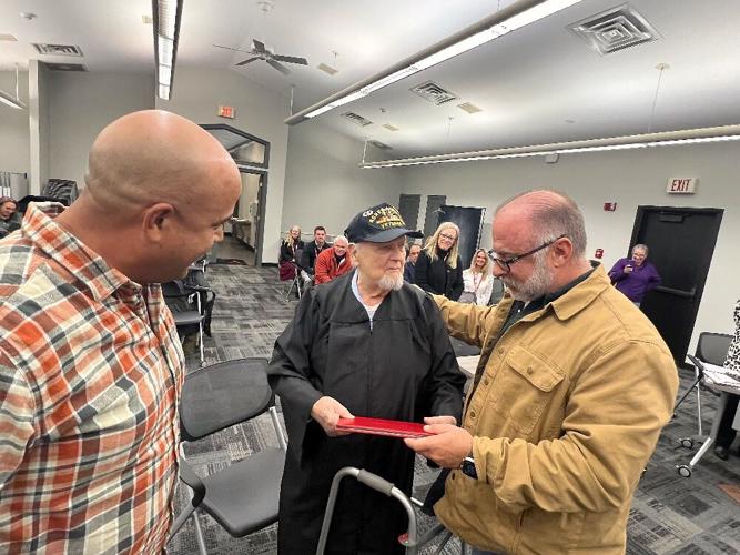 92-year-old Yorkville veteran receives honorary high school diploma in ...