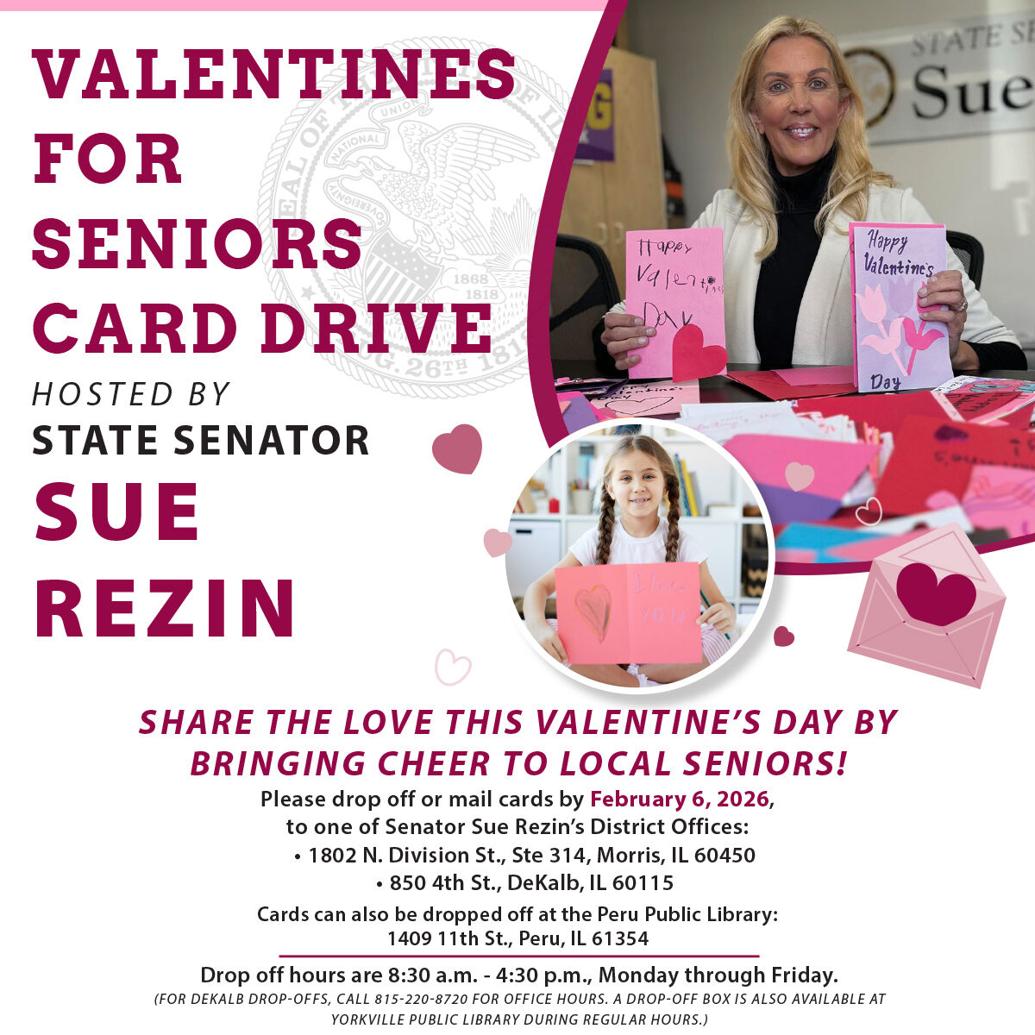 State senator collecting Valentine’s Day cards for area seniors | Local ...