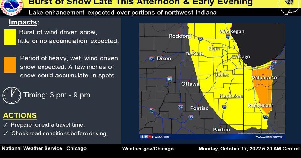 Snow possible Monday says National Weather Service | Local News ...