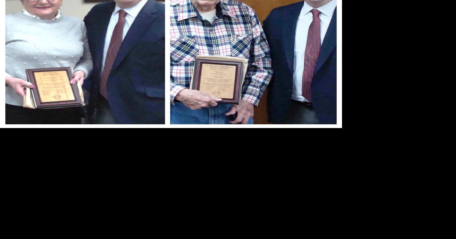 Kendall County Bd. Honors the Late Ray Vickery and 100 Year-Old John ...
