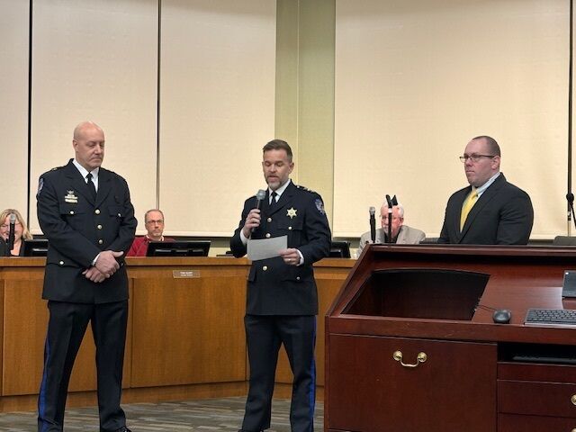 Oswego police swears in Santa as new deputy chief in special ceremony ...