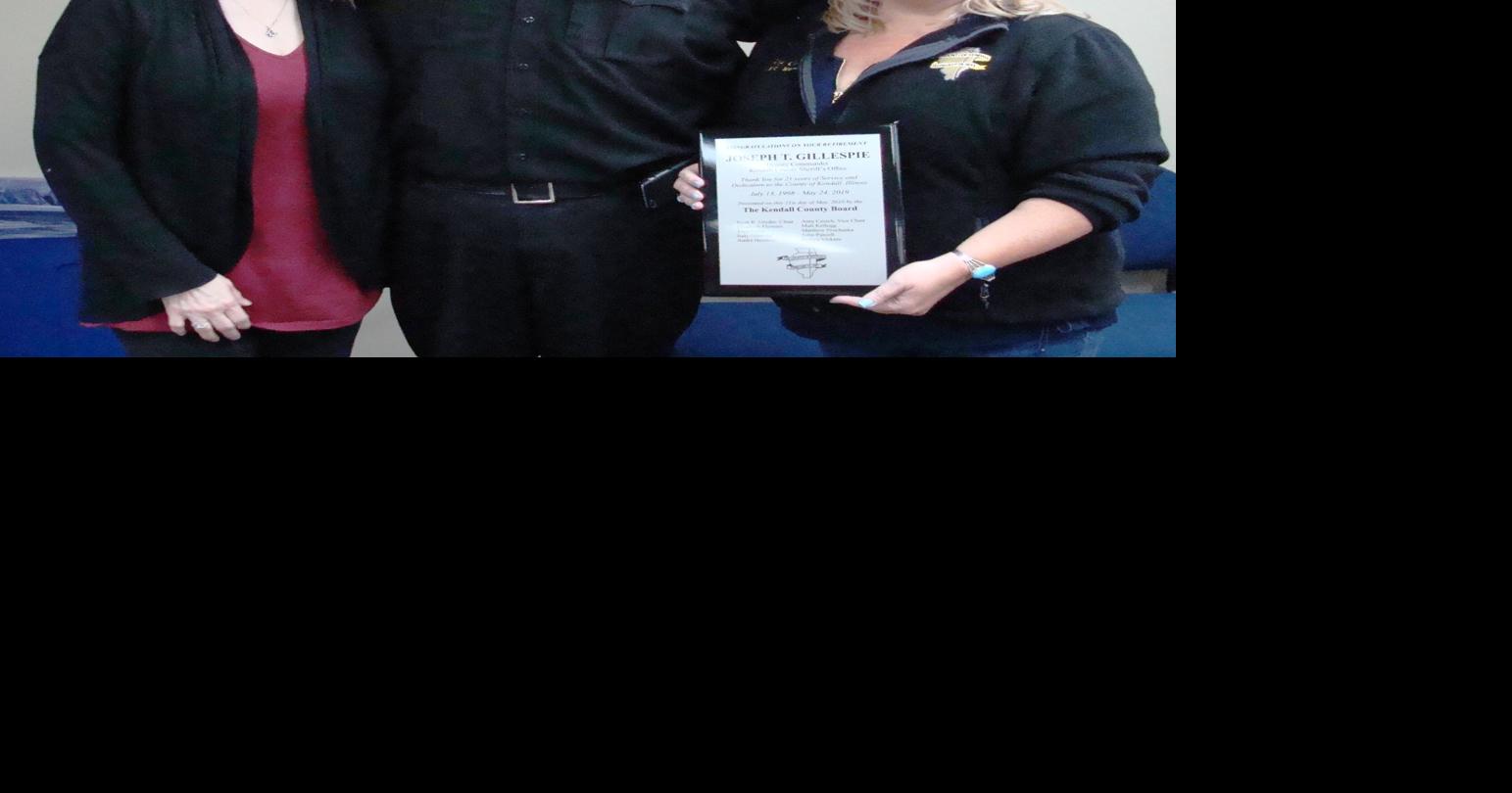 Kendall County Board Honors Retiring Deputy Commander Joe Gillespie ...