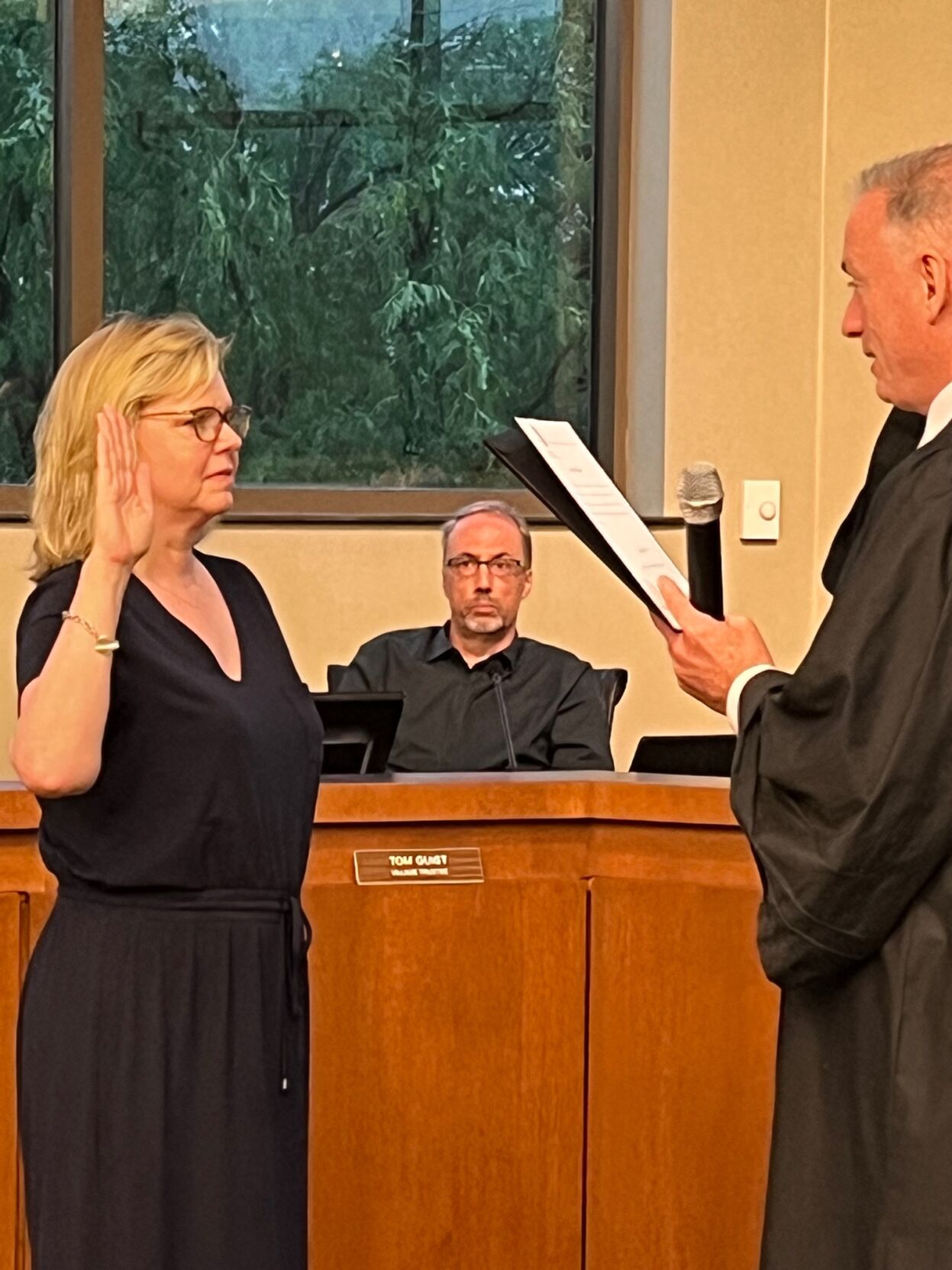 Novy sworn in as new Oswego VB trustee while playing partisan politics ...