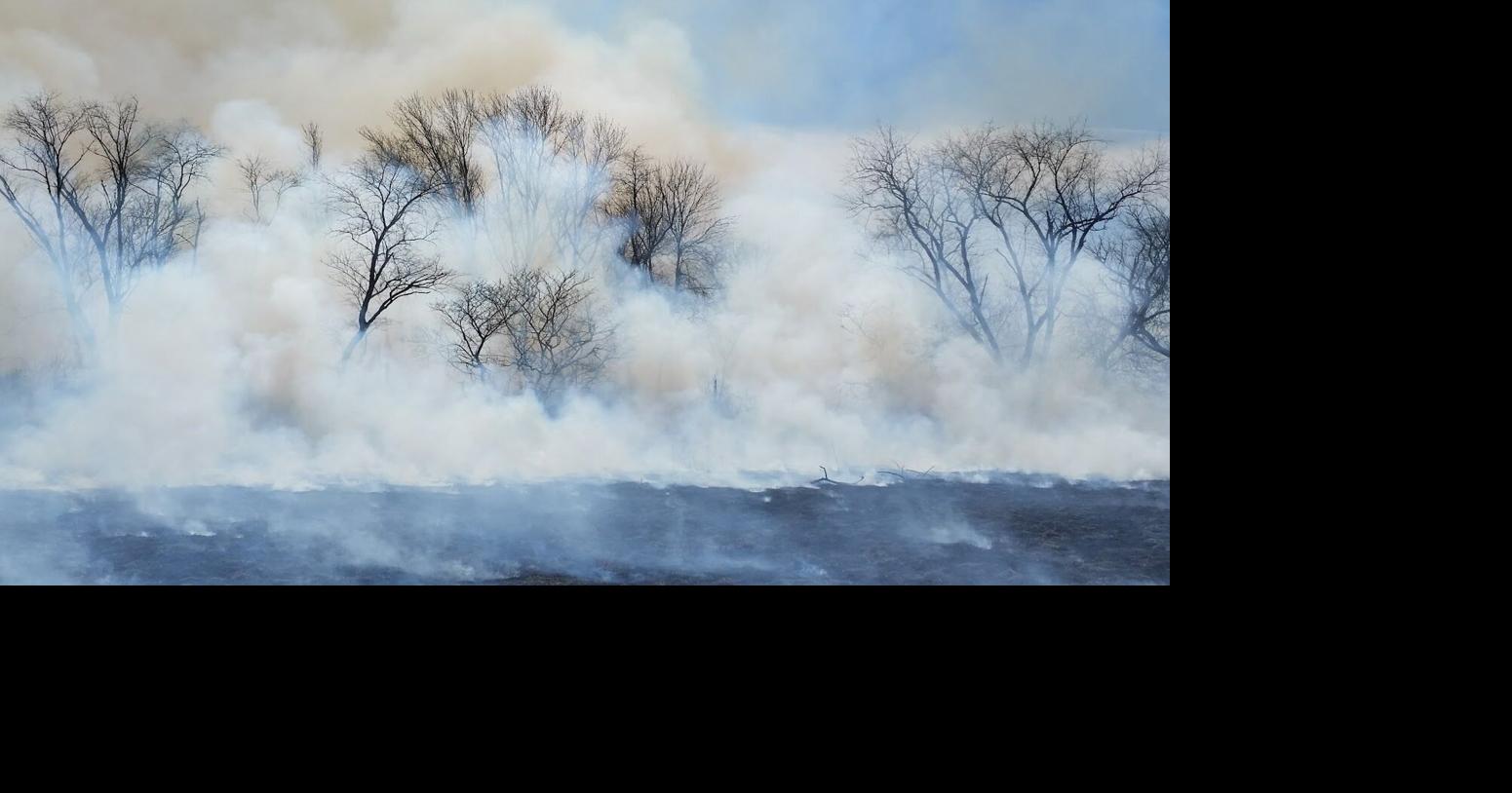 Leaping flames race, towering smoke plumes rise; spring is fire ecology ...