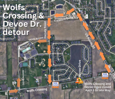 Wolfs Crossing Road project to start April 3 | Local News | wspynews.com