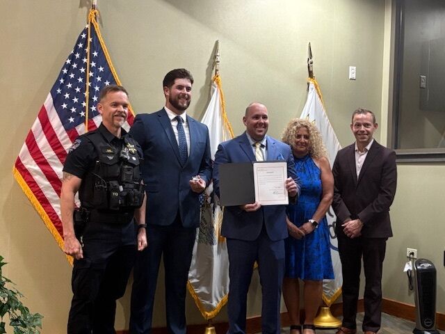 Oswego Police Department swears in two new officers at recent village ...