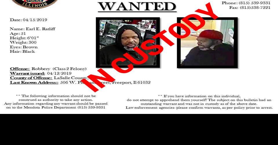 Freeport Man Wanted in Mendota 'Strong-Arm Robbery' Incident Arrested ...