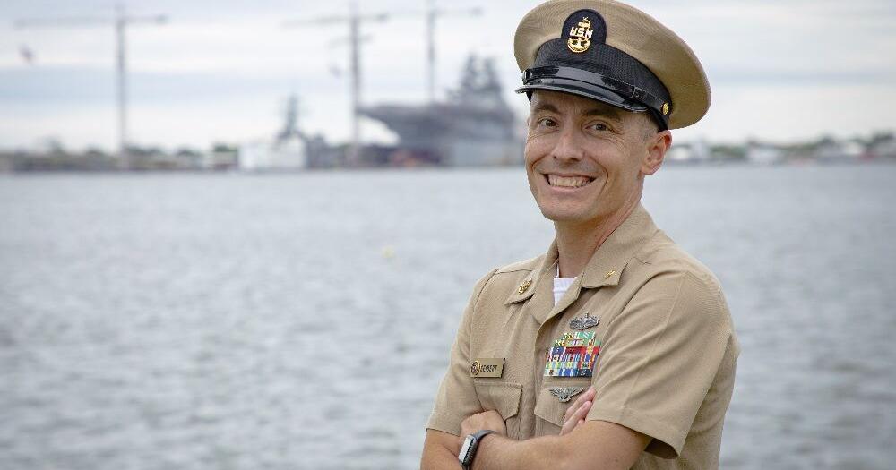 Marseilles native reenlists for seventh Navy term, receives promotion ...
