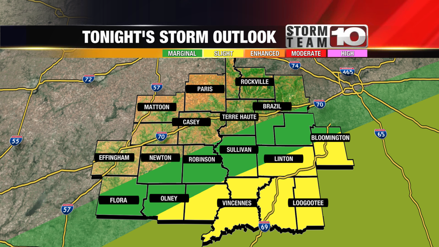 Storm Team 10 tracking heavy rain, thunderstorms overnight | Top ...