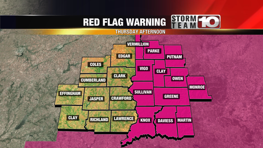 NWS warns of elevated fire danger Thursday, red flag warning issued ...