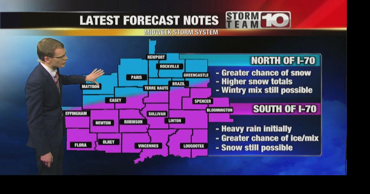 Tracking a potential winter storm midweek | Forecast | wthitv.com
